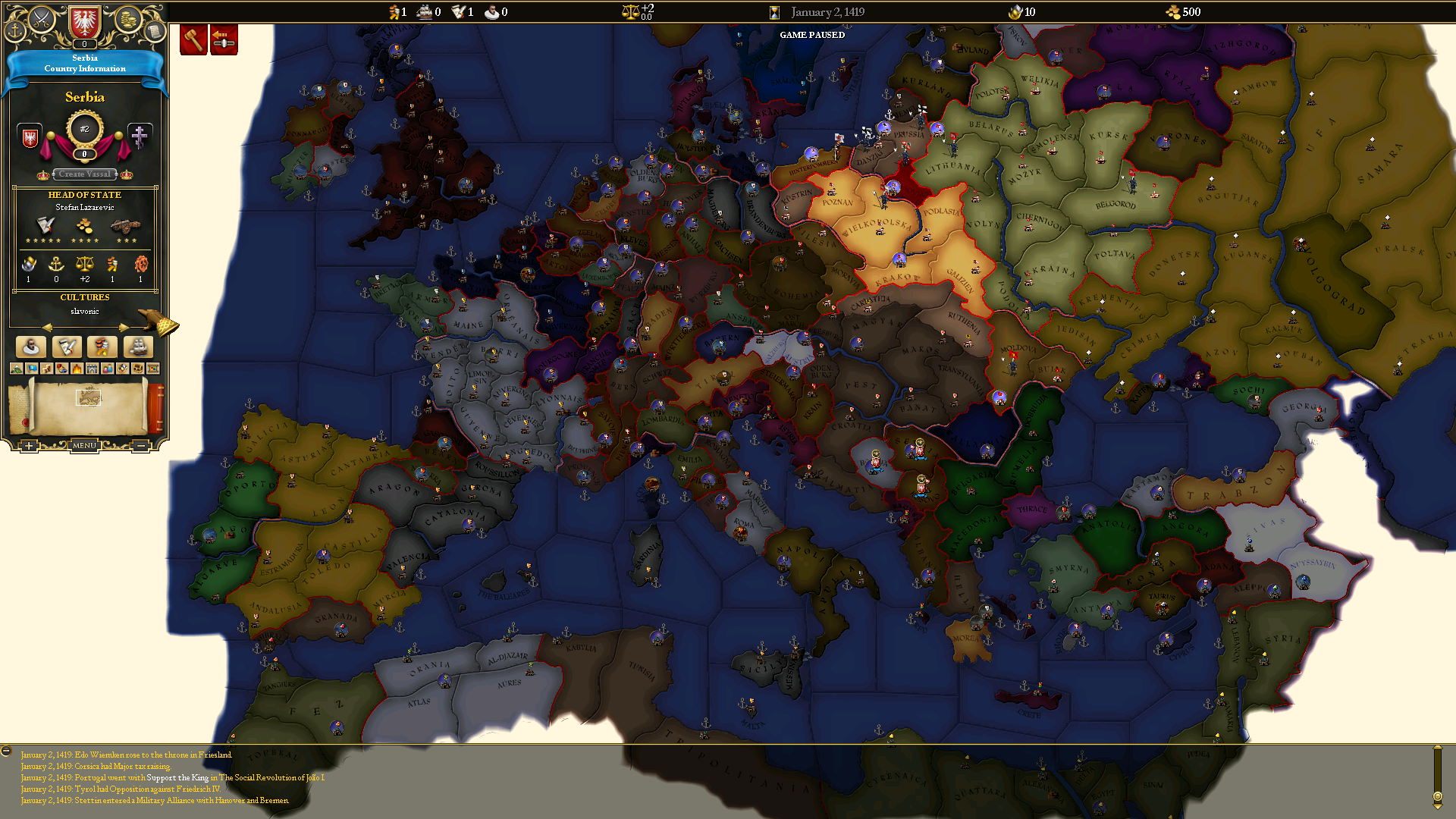 EU5 should have two start dates - 1356 and 1492. | Paradox Interactive ...