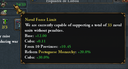 Borikén - Fuerte del Morro (monument) not giving me the "Overlord Naval Force Limit Modifier ...