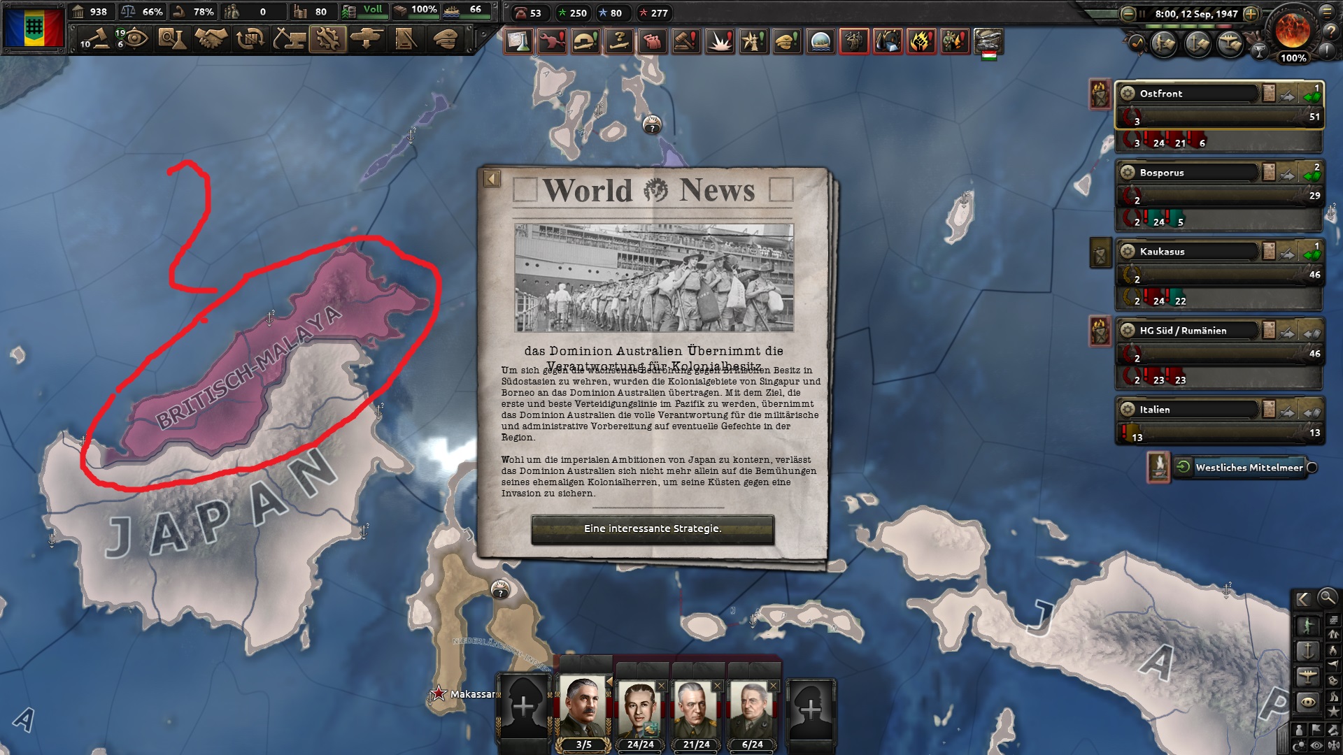 HoI 4 - Commonwealth dominions focus tree territorial transfer should ...