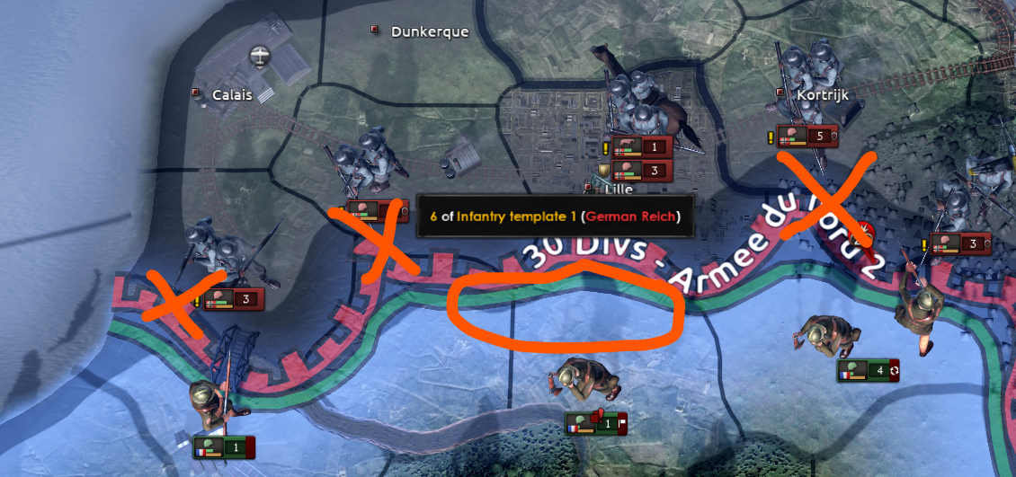 Procedure to Assign Returning Forces to Established Combat line ...